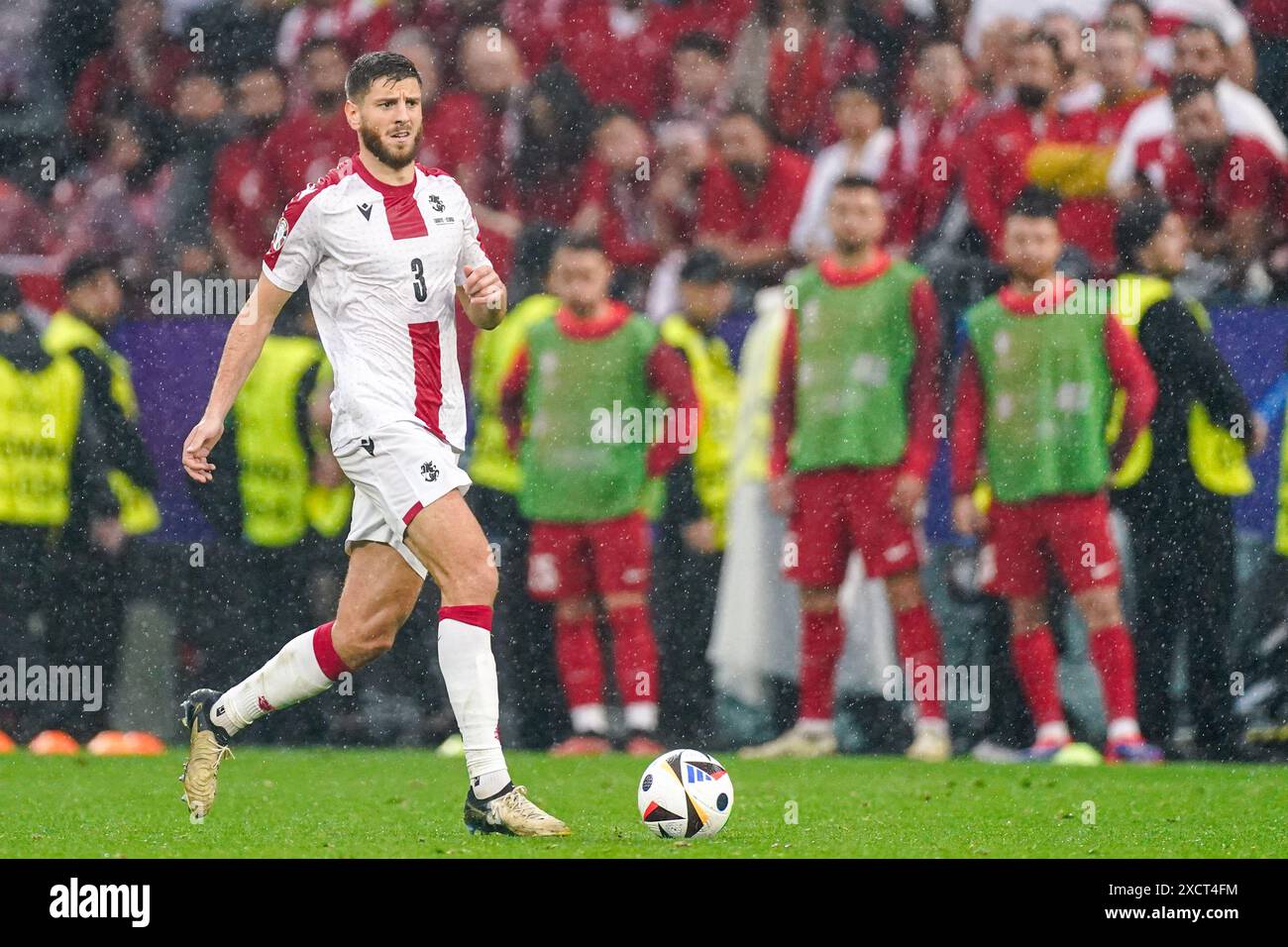 DORTMUND, GERMANY - JUNE 18: Lasha Dvali of Georgia runs with the ball ...