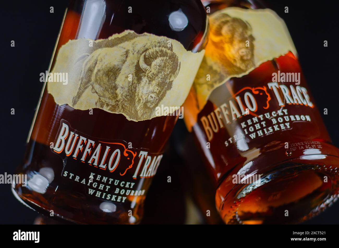 LONDON, UK - 15 FEBRUARY 2024 Buffalo Trace Kentucky Straight Bourbon ...