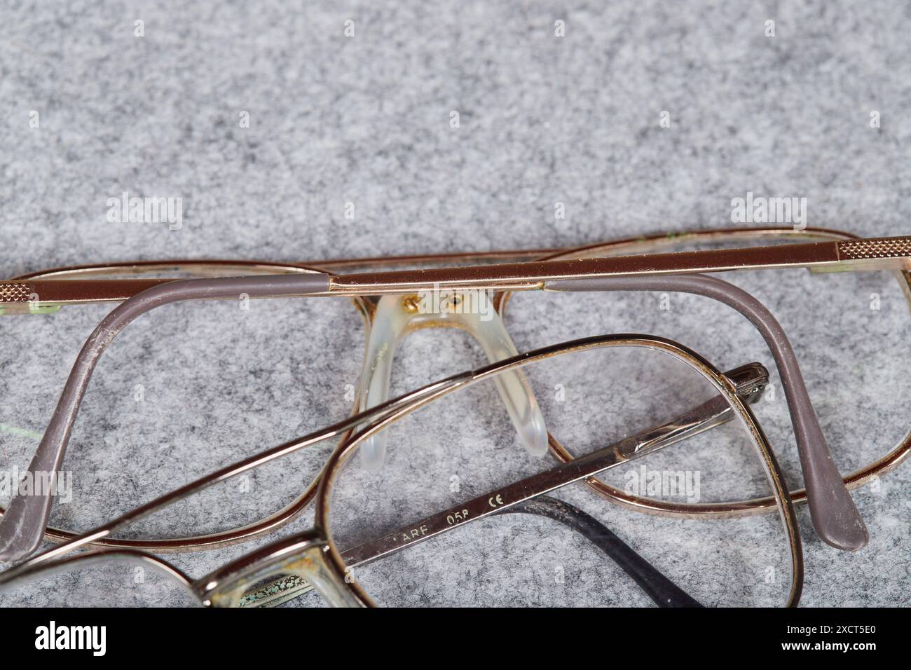 Metal framed eye glasses for Presbyopia, or age-related farsightedness ...