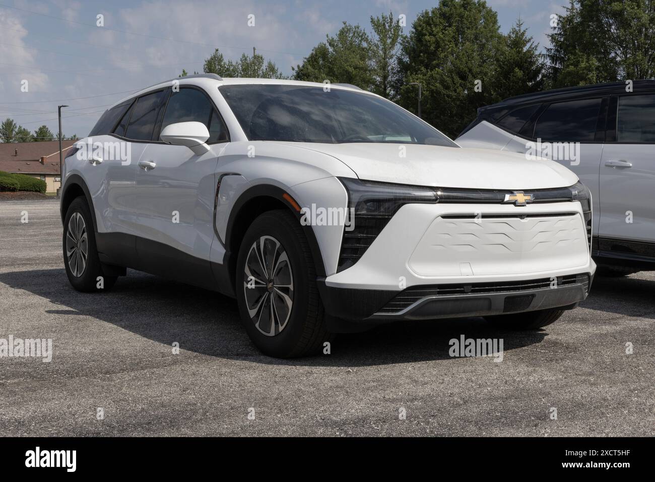 Avon - June 16, 2024: Chevrolet Blazer Electric EV LT display at a ...