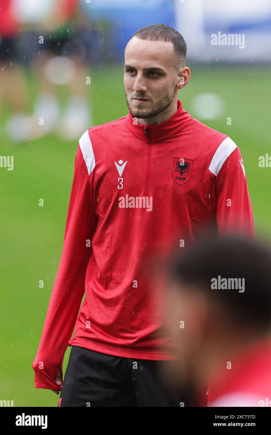 Hamburg, Germany. 18th June, 2024. Mario Mitaj of Albania during ...