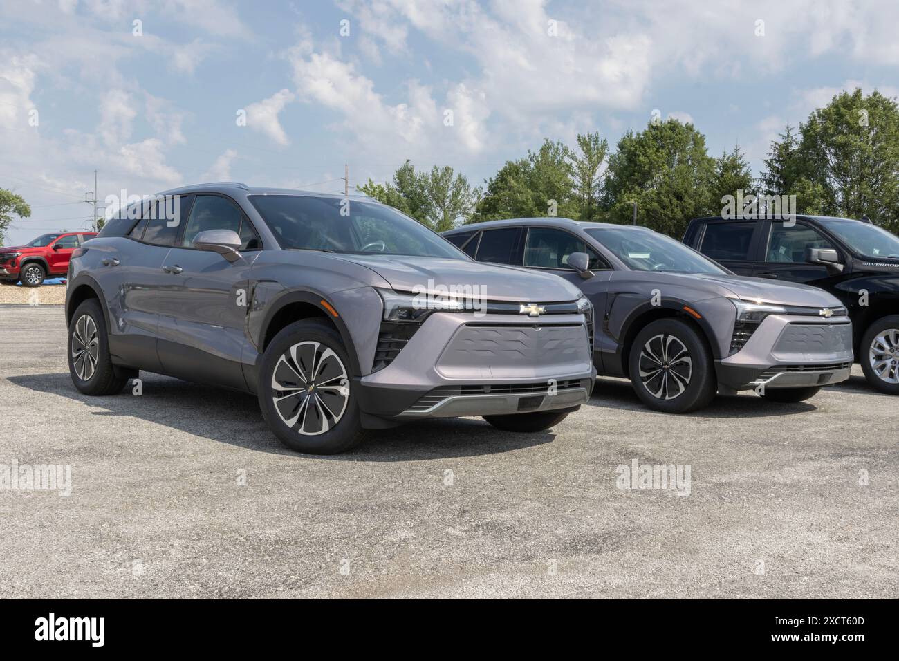 Avon - June 16, 2024: Chevrolet Blazer Electric EV LT display at a ...
