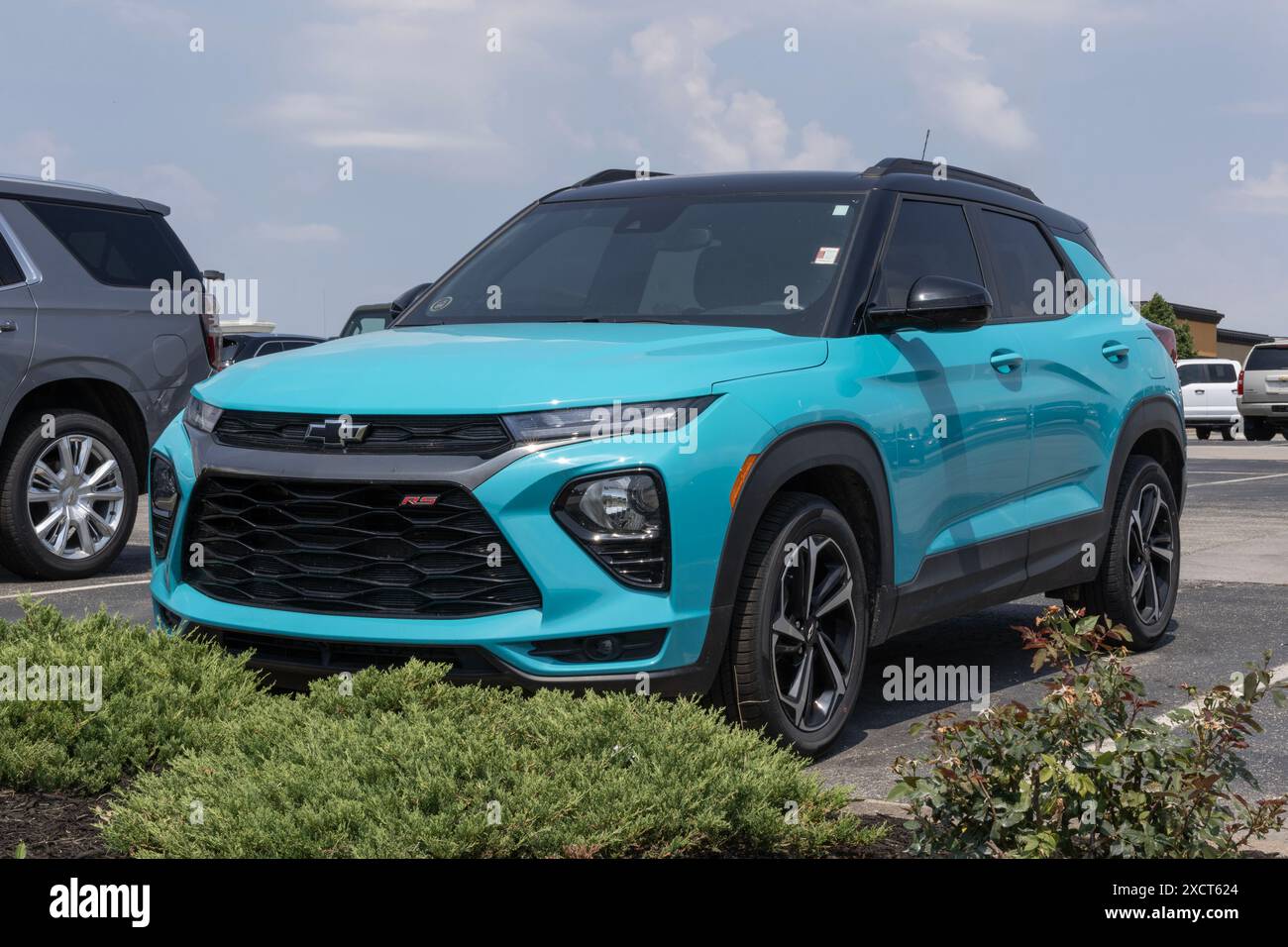 Plainfield - June 16, 2024: Used Chevrolet Trailblazer display. With ... Plainfield - June 16, 2024: Used Chevrolet Trailblazer display. With ...