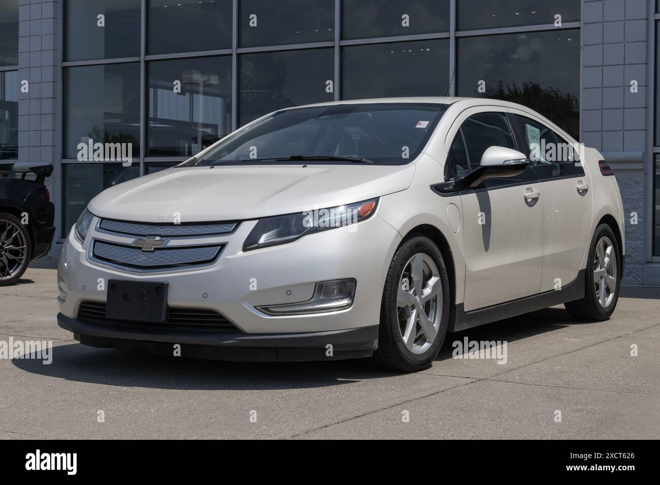 Plainfield - June 16, 2024: Used Chevrolet Volt display. With pricing ... Plainfield - June 16, 2024: Used Chevrolet Volt display. With pricing ...