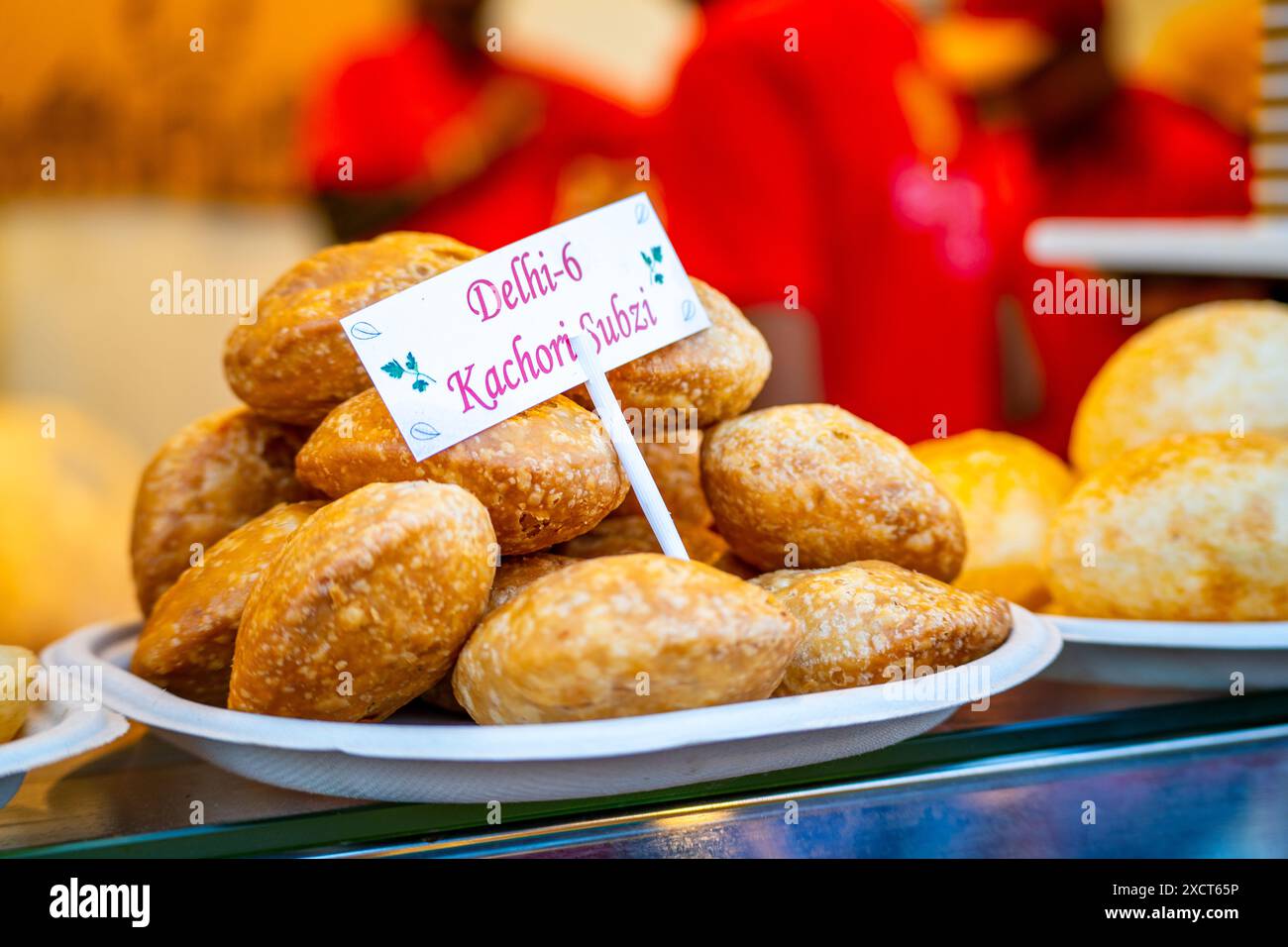 Plate filled with kachori a crunchy stuffed popular snack in north ...