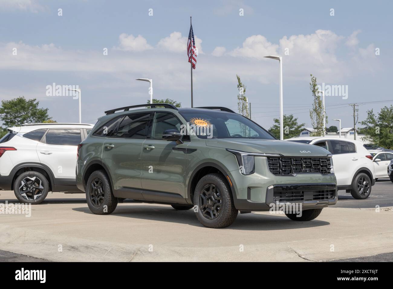 Avon - June 16, 2024: Kia Sorento X-Pro display at a dealership. Kia ...