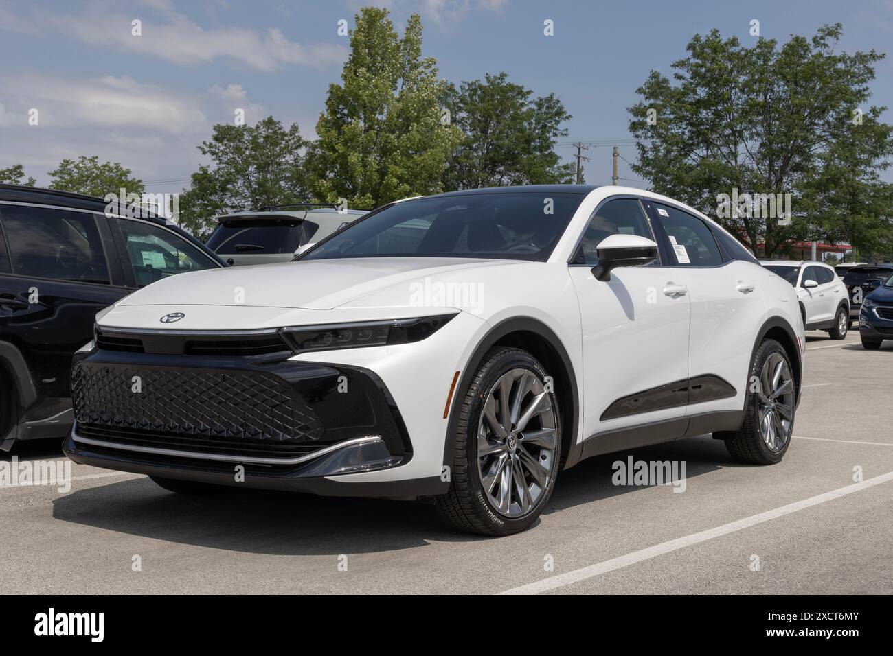 Avon - June 16, 2024: Toyota Crown Limited display at a dealership ...