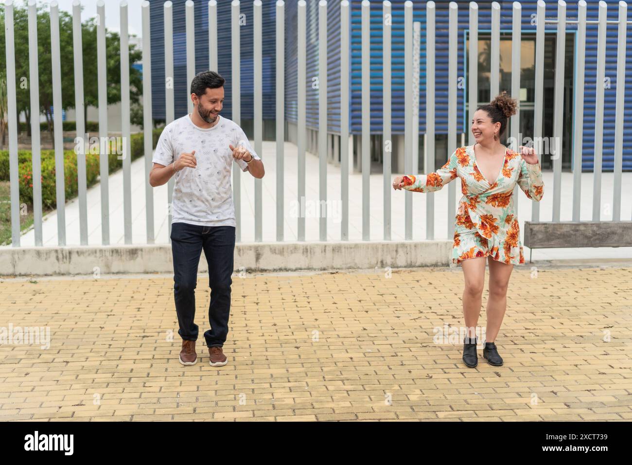 Couple dancing joyfully in hi-res stock photography and images - Alamy