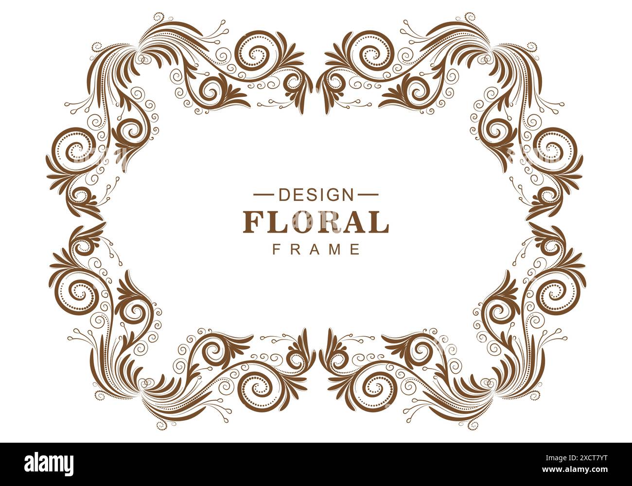 Ornamental decorative floral frame design Stock Vector Image & Art - Alamy