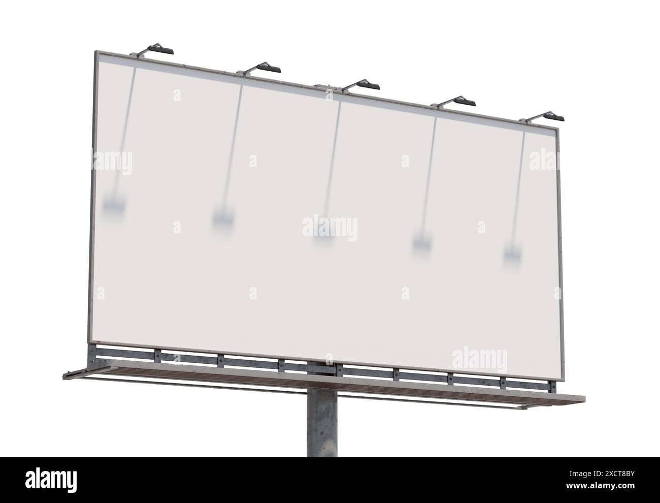 3d render illustration of a advertising billboard mockup. Marketing ...