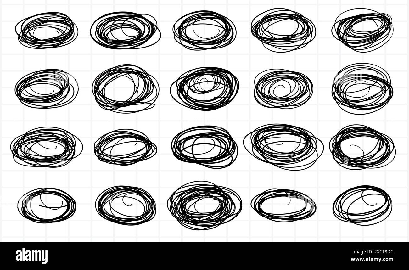 Scribbles vector vectors Cut Out Stock Images & Pictures - Alamy