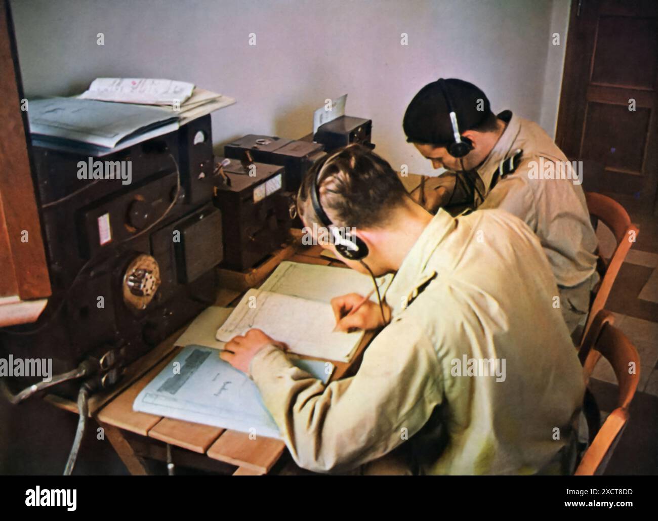 A photograph of a German operations headquarters responsible for ...