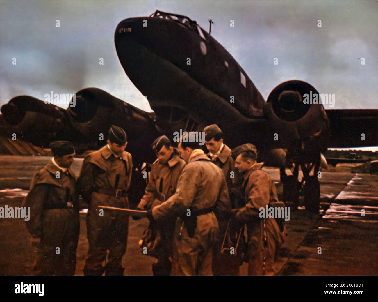 A photograph shows soldiers from the German Air Force (Luftwaffe ...