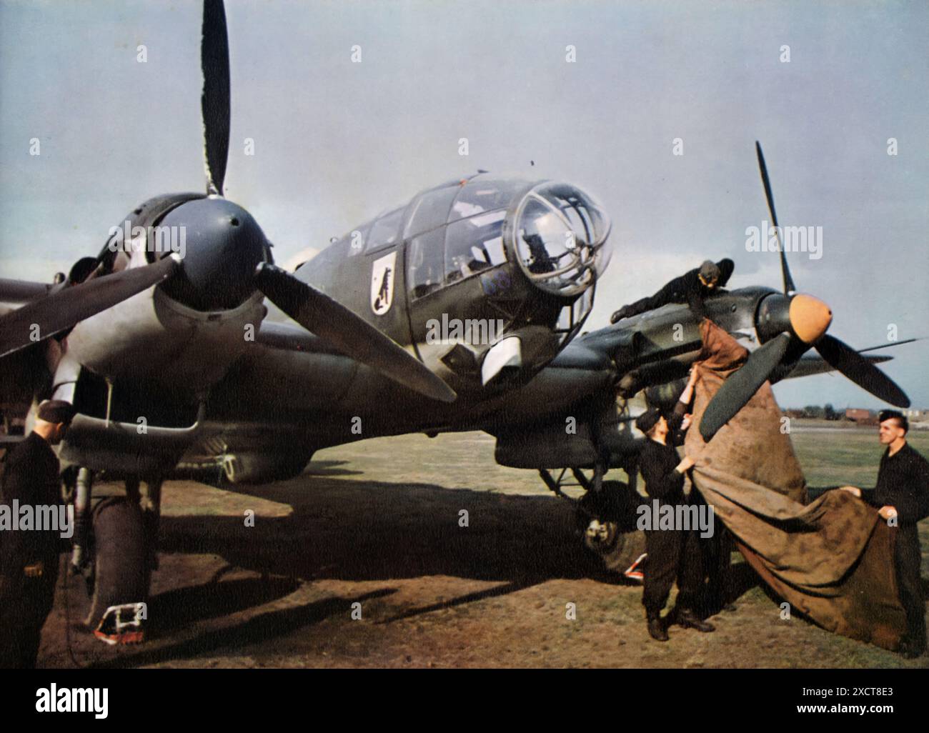 A photograph shows soldiers of the German Air Force (Luftwaffe ...