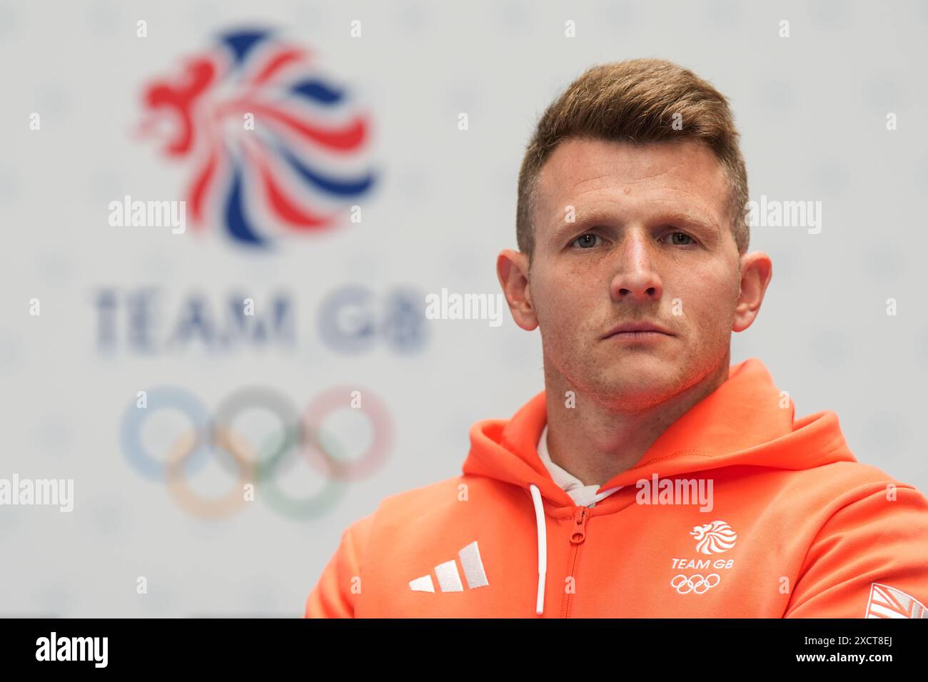 Sam Ward during a Team GB kitting out session for the Paris Olympics ...