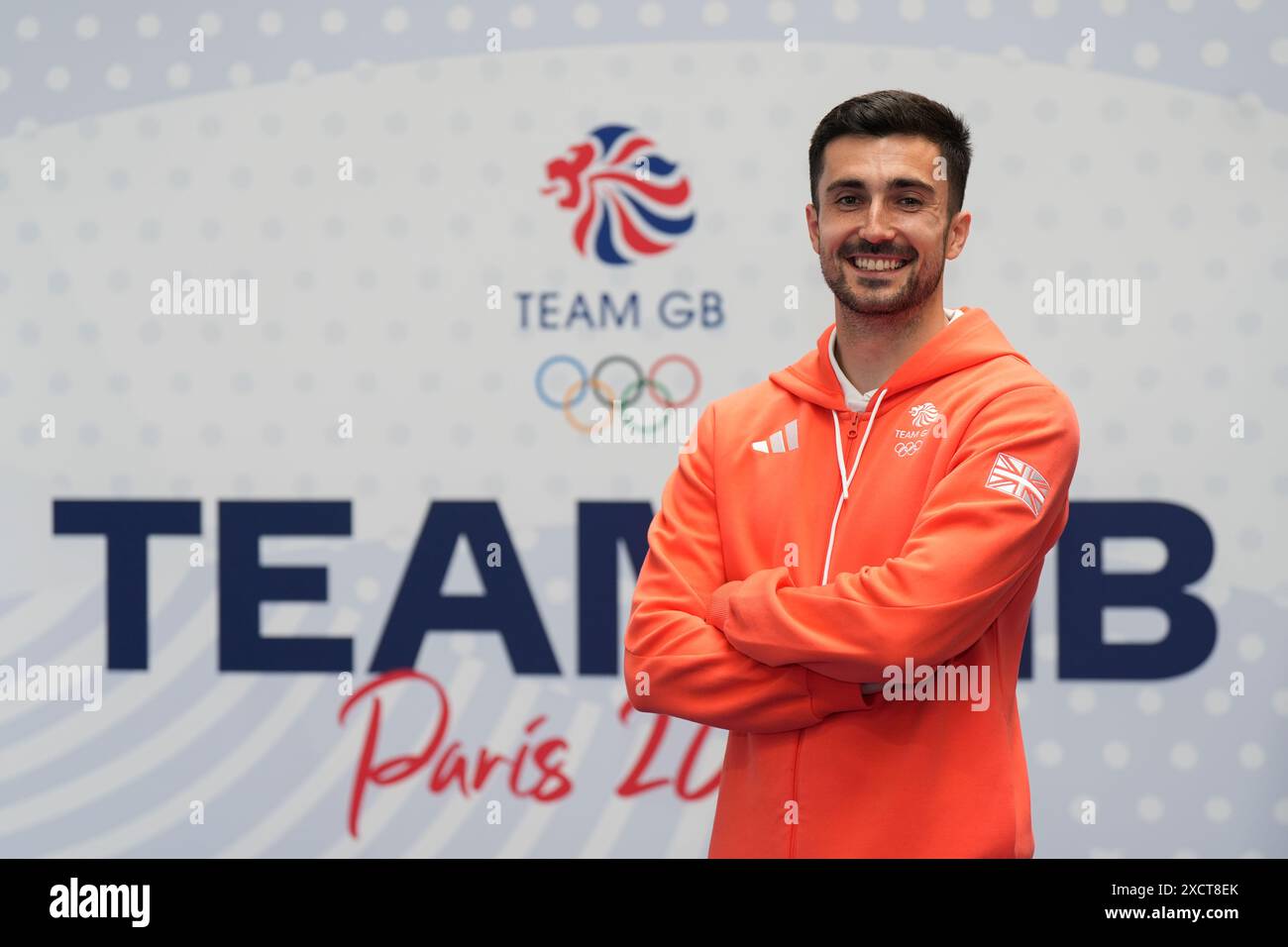 Lee Morton during a Team GB kitting out session for the Paris Olympics ...