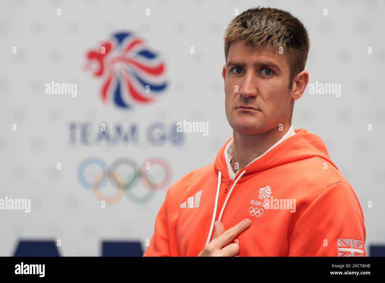 Liam Sanford during a Team GB kitting out session for the Paris ...