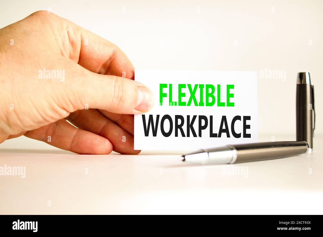 Flexible workplace symbol. Concept words Flexible workplace on ...