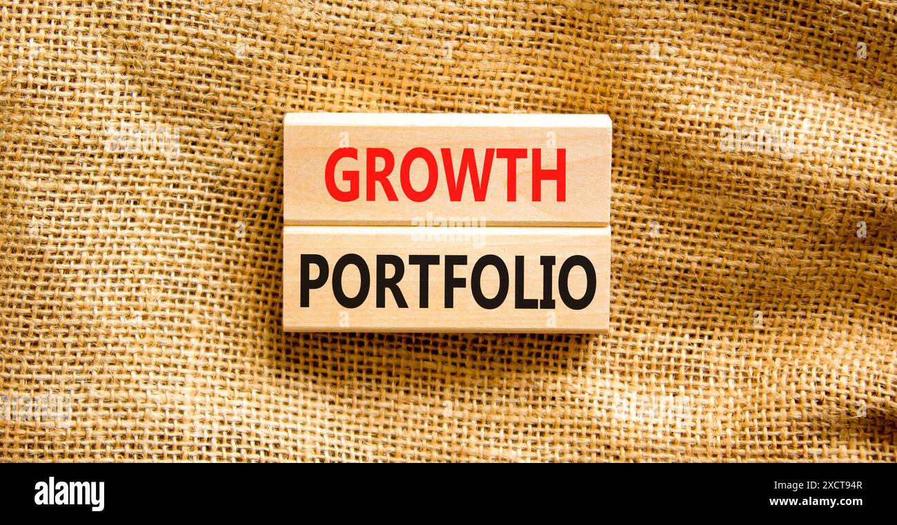 Growth portfolio symbol. Concept words Growth portfolio on beautiful ...