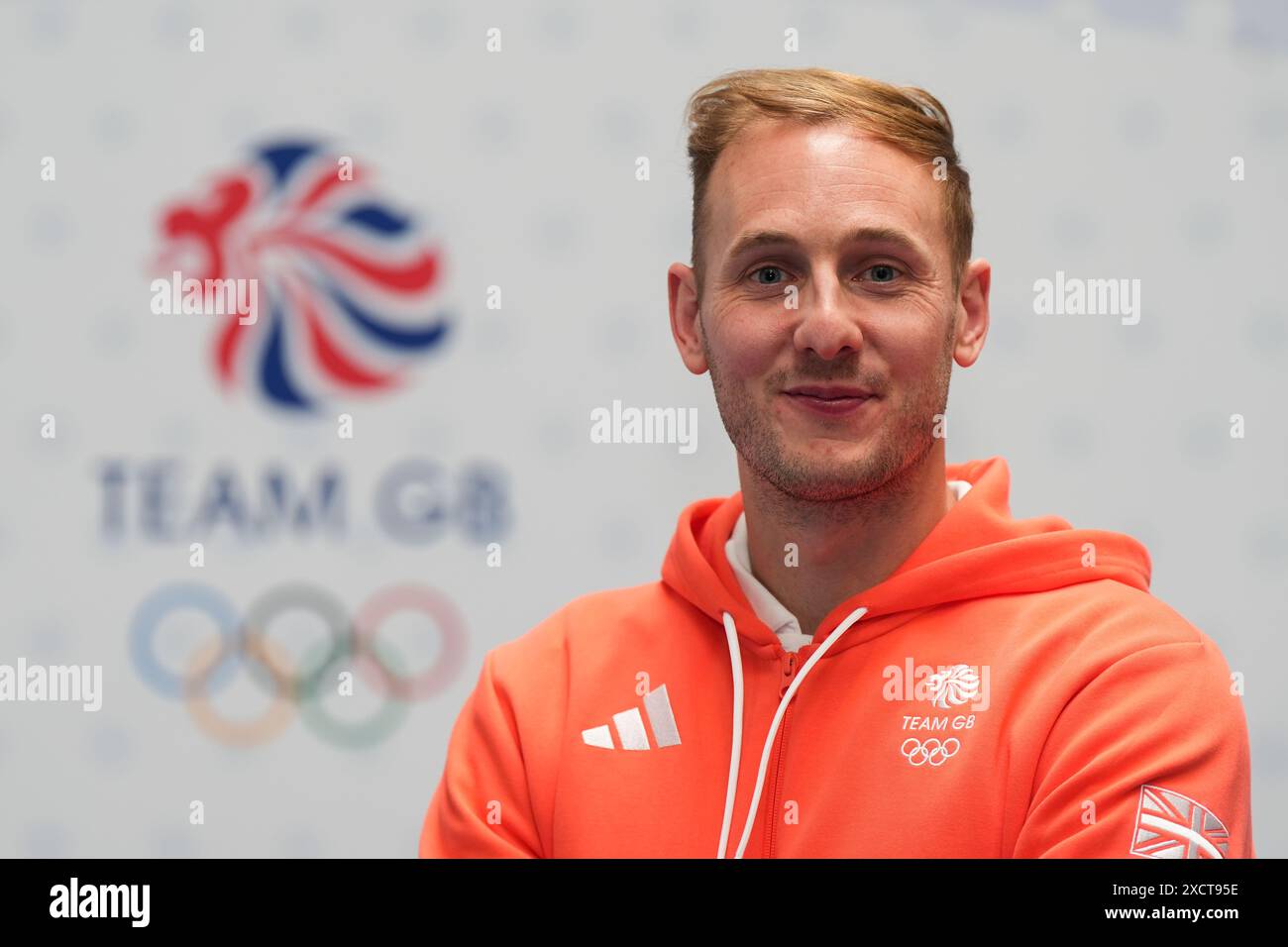 David Ames during a Team GB kitting out session for the Paris Olympics ...
