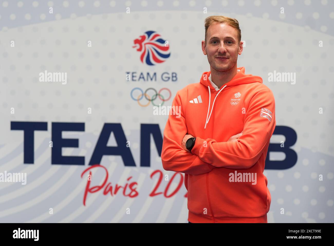 David Ames during a Team GB kitting out session for the Paris Olympics ...