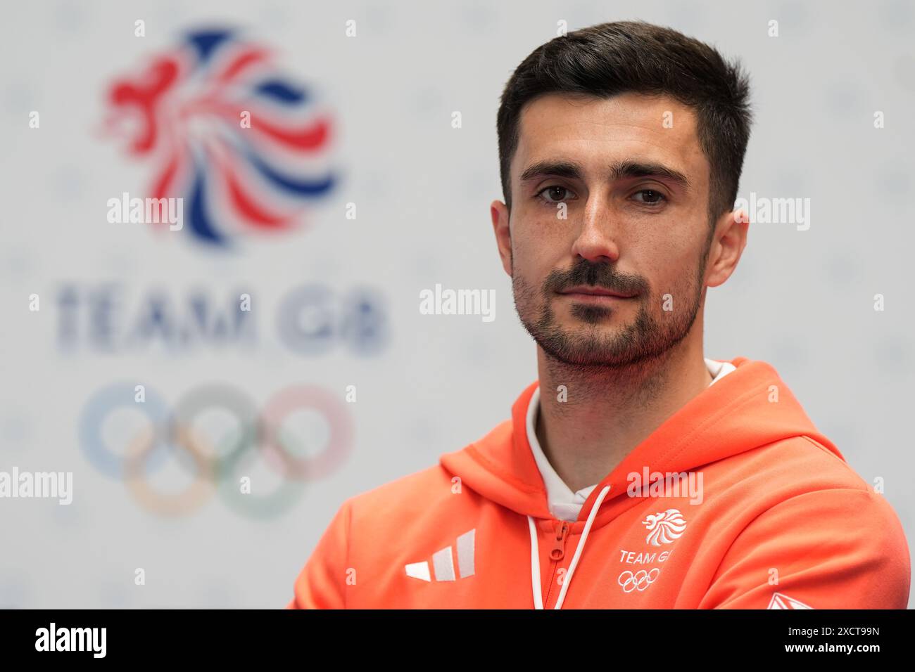 Lee Morton during a Team GB kitting out session for the Paris Olympics ...