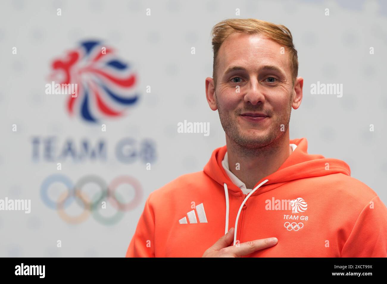David Ames during a Team GB kitting out session for the Paris Olympics ...