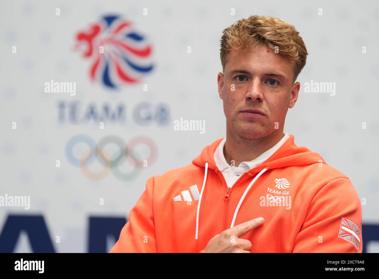 Gareth Furlong during a Team GB kitting out session for the Paris ...