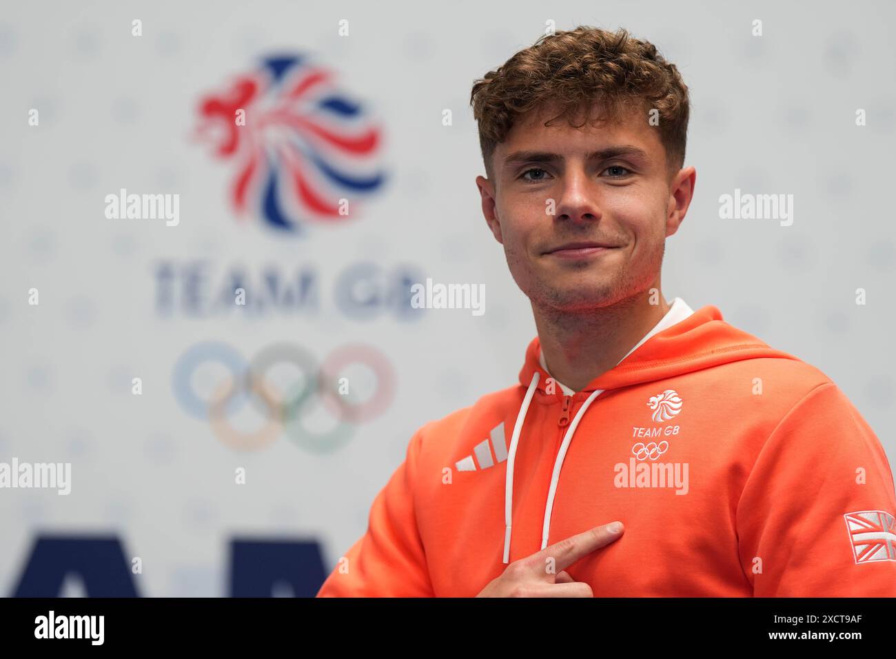 Connor Williamson during a Team GB kitting out session for the Paris ...