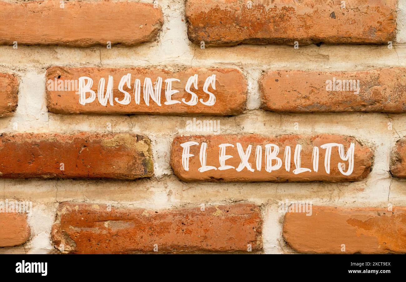 Business flexibility symbol. Concept words Business flexibility on ...