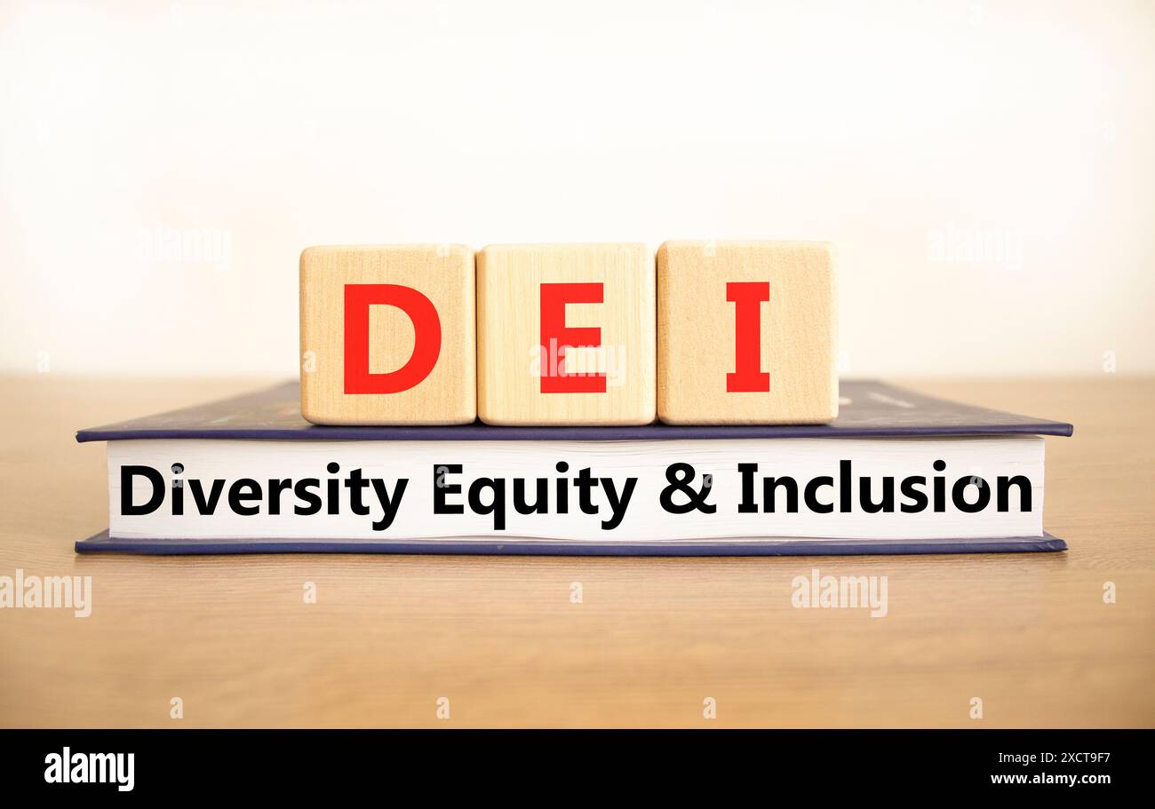 DEI diversity equity and inclusion symbol. Concept words DEI diversity ...