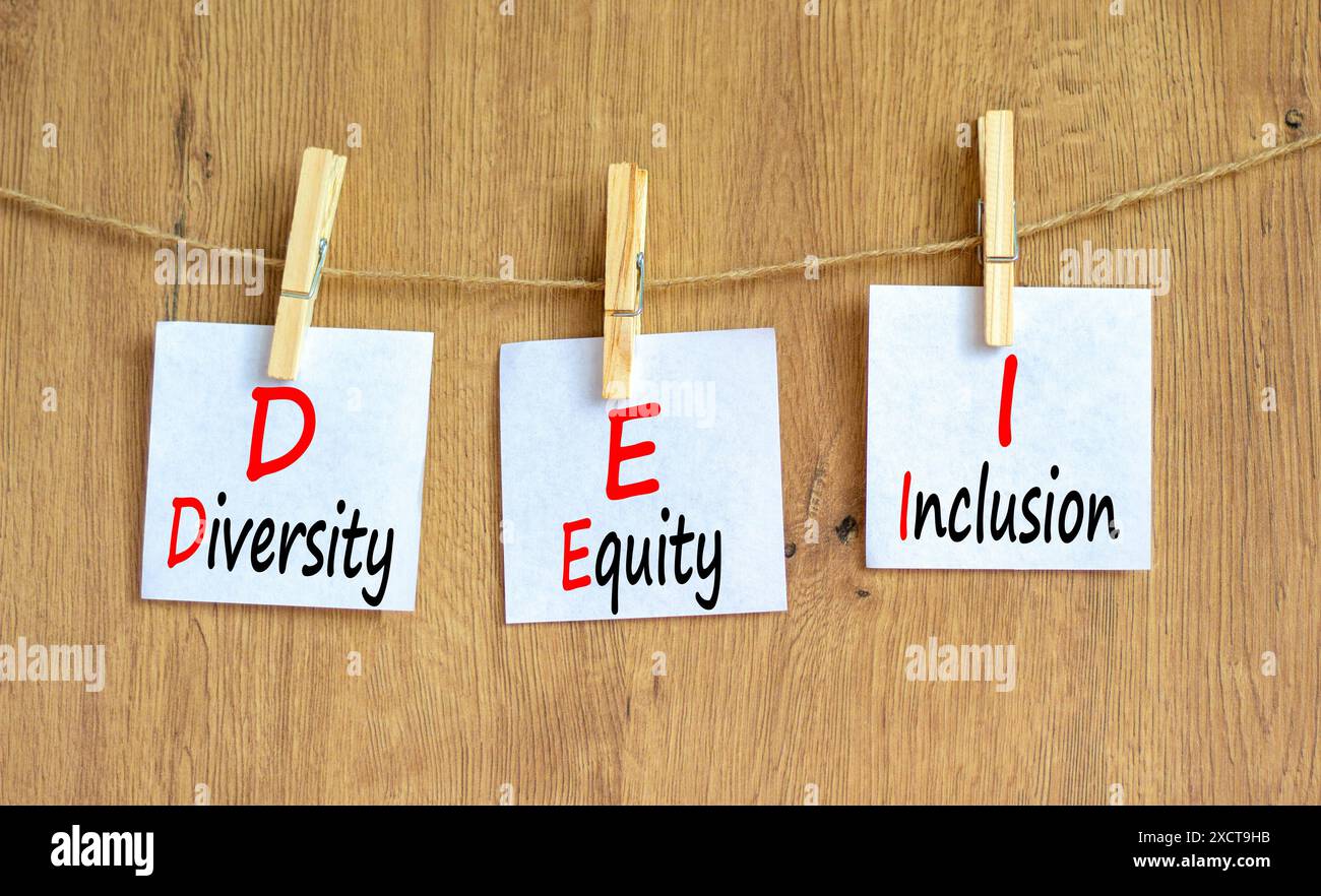 DEI diversity equity and inclusion symbol. Concept words DEI diversity ...