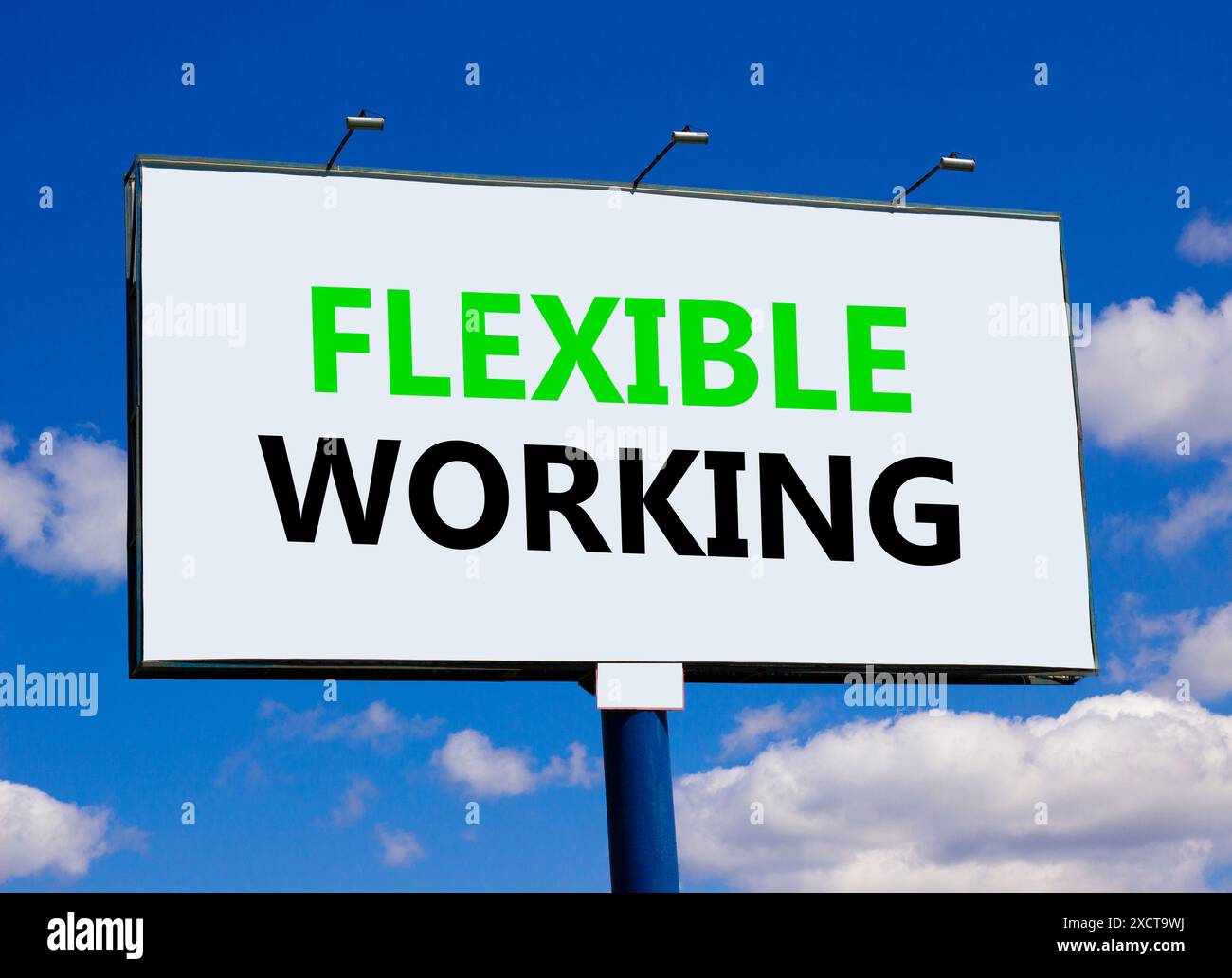 Flexible working symbol. Concept words Flexible working on beautiful ...