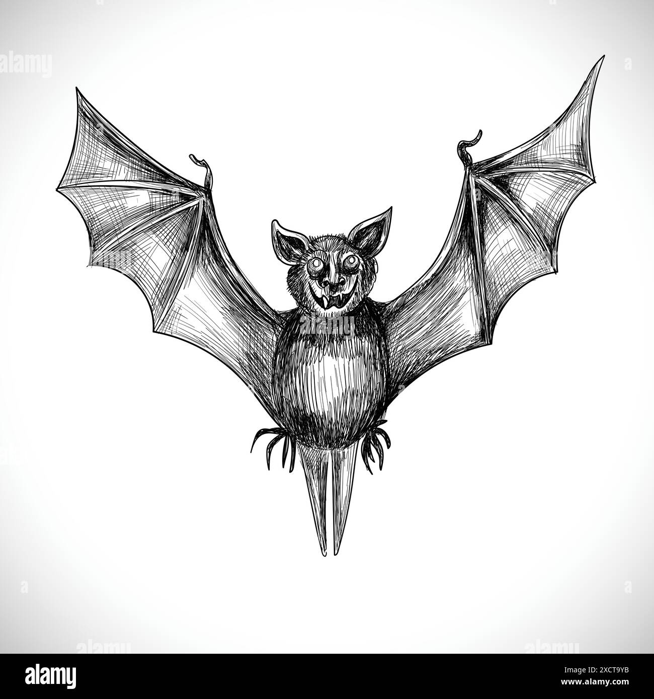 Hand draw bat sketch design Stock Vector Image & Art - Alamy