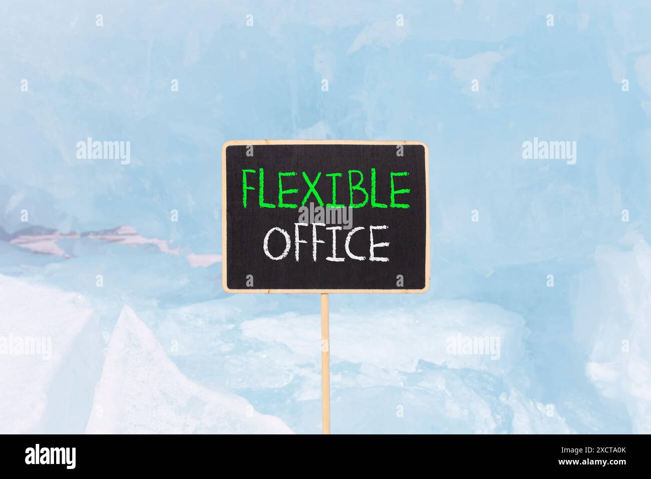 Flexible office symbol. Concept words Flexible office on beautiful ...