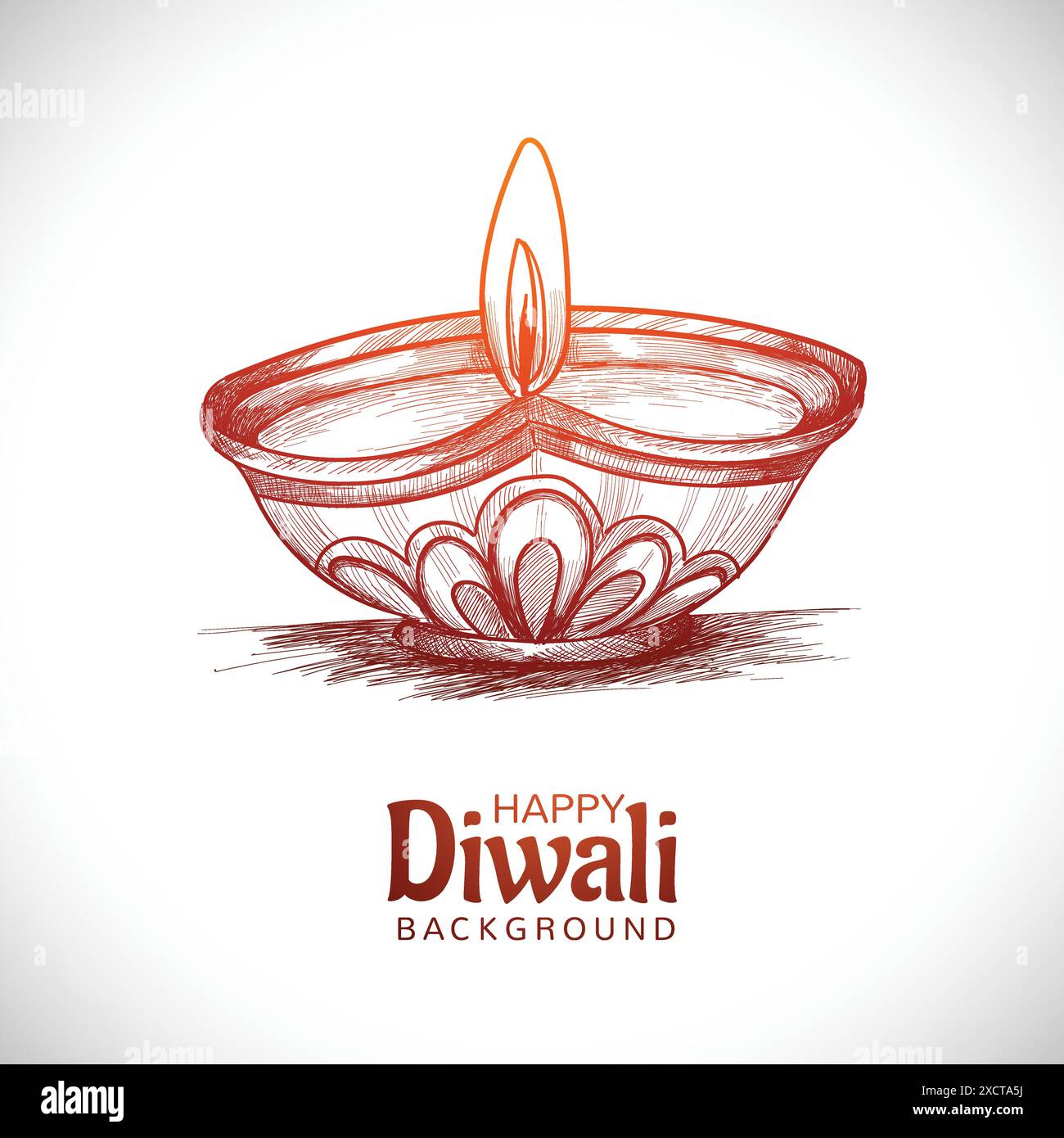 Hand draw sketch diwali hi-res stock photography and images - Alamy