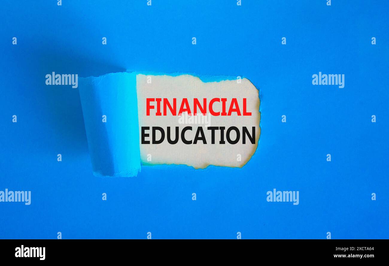 Financial education symbol. Concept words Financial education on ...