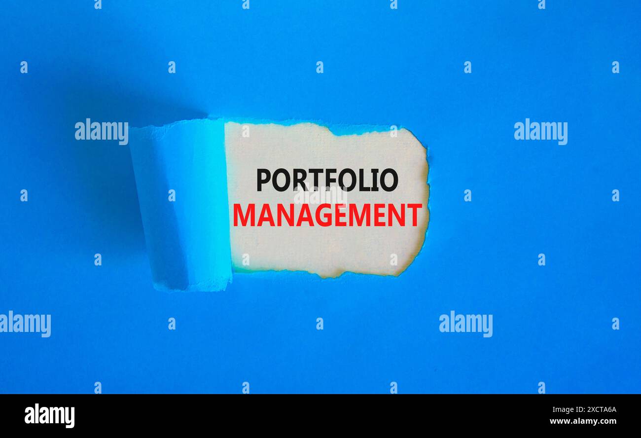 Portfolio management symbol. Concept words Portfolio management on ...