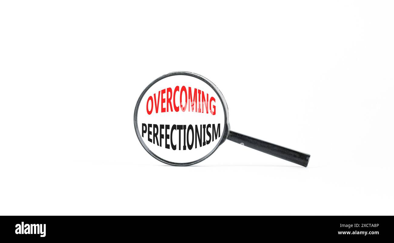 Overcoming perfectionism symbol. Concept words Overcoming perfectionism ...