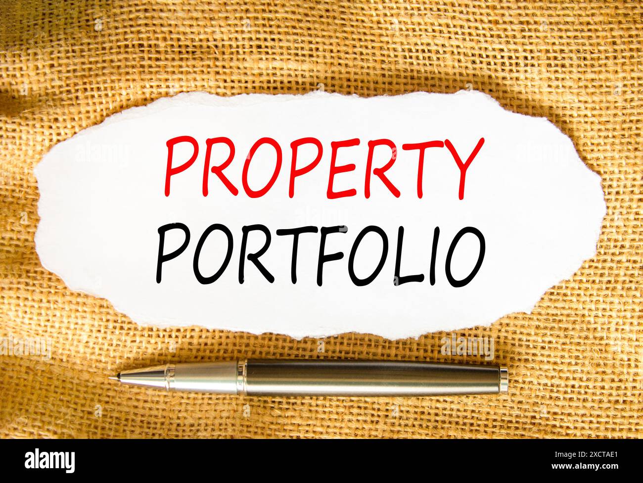 Property portfolio symbol. Concept words Property portfolio on ...
