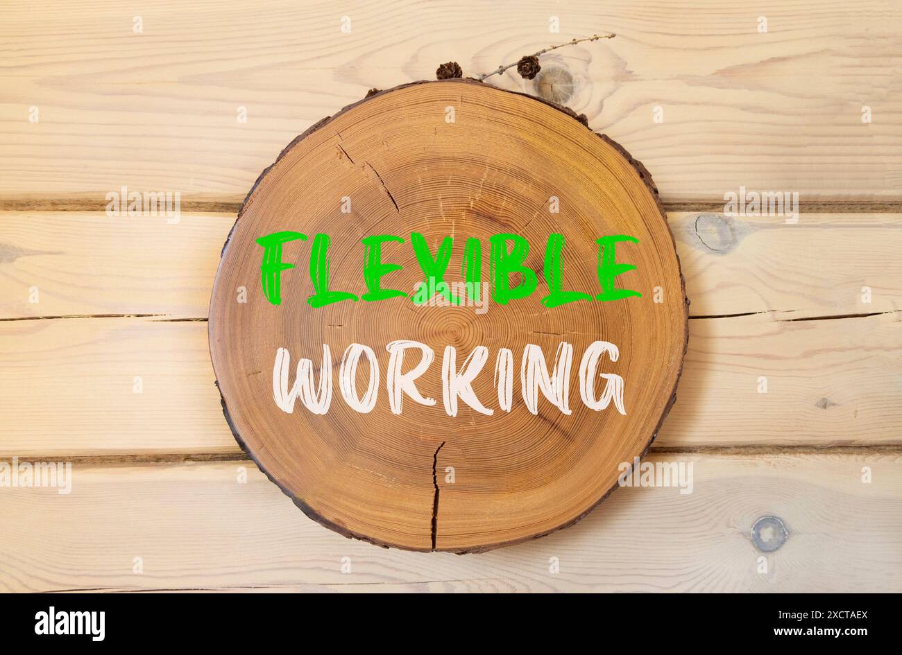 Flexible working symbol. Concept words Flexible working on beautiful ...