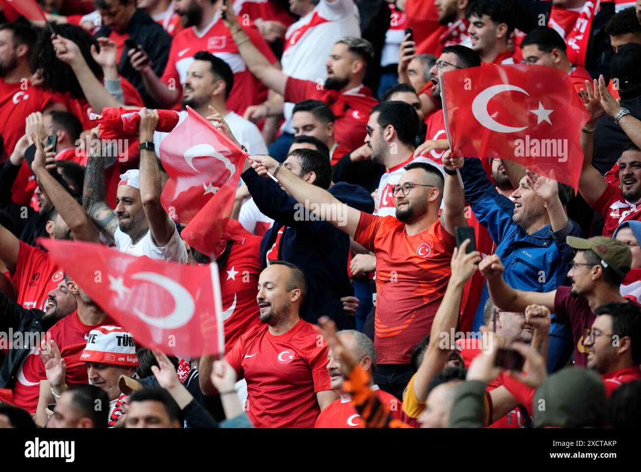 Turkey supporters during the UEFA Euro 2024 Group F match at the BVB ...
