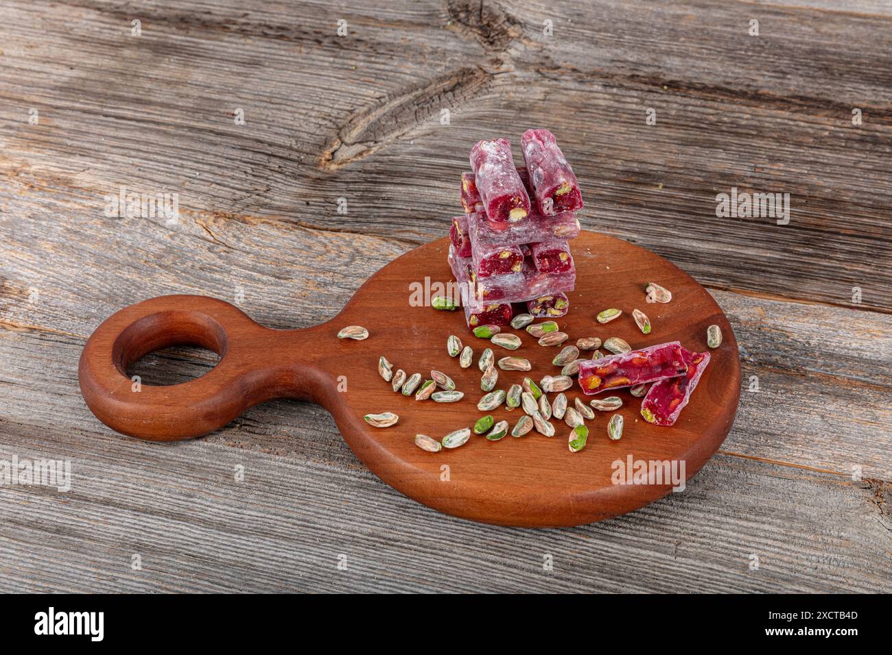 Pomegranate Turkish Delight with Pistachio. Pistachio Pomegranate ...