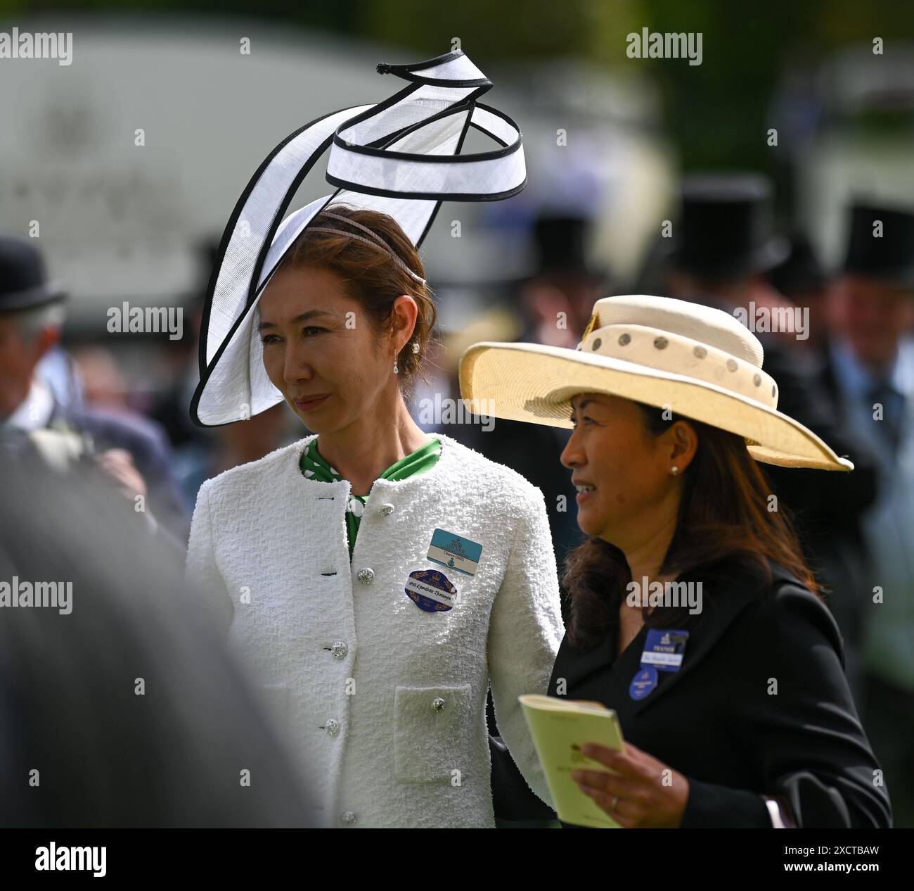 Ascot, UK. 18 June, 2024. Mrs Kamshat Zhorameva owner of Charym winner ...