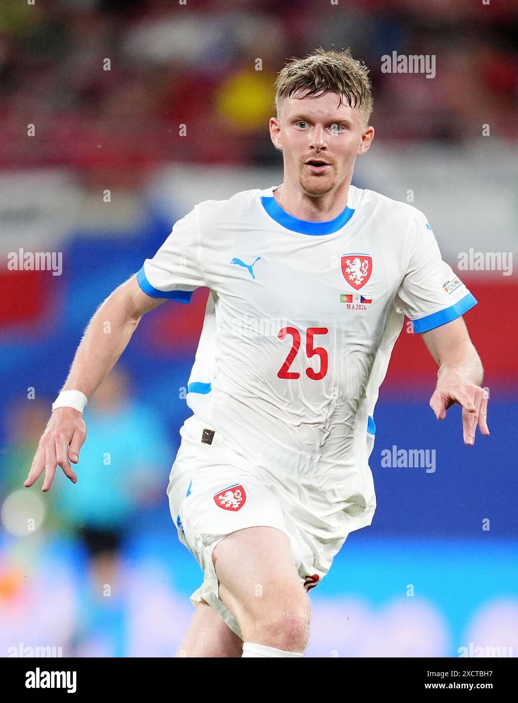 Czech Republic's Pavel Sulc during the UEFA Euro 2024 Group F match at ...