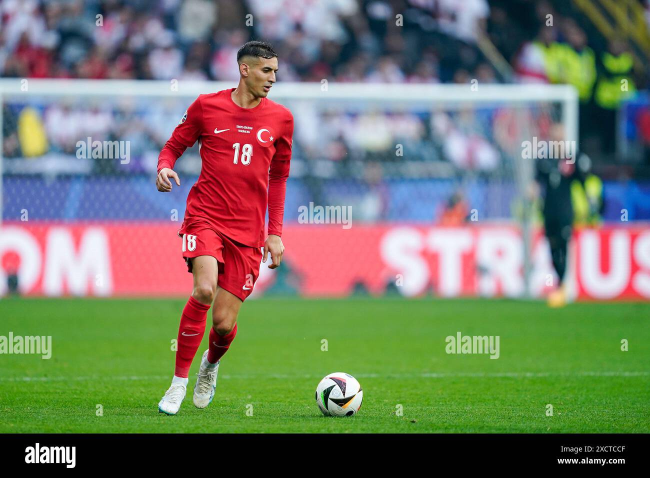 Dortmund, Germany, June 18th 2024: Mert Muldur (18 Turkey) controls the ...