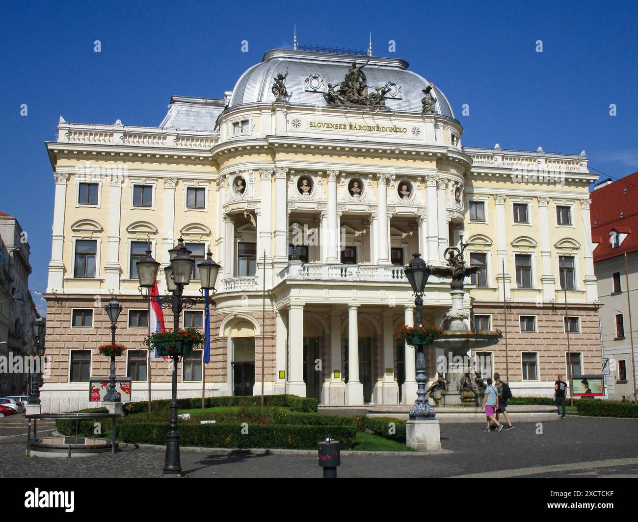 A view of the Slovak National Theatre in Bratislava, Slovakia on the ...