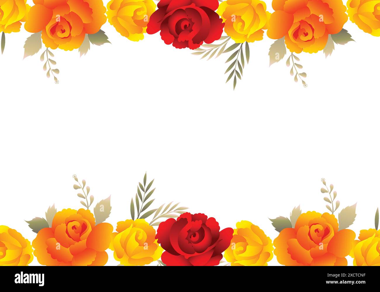 Decorative colorful floral wedding invitation card background Stock ...