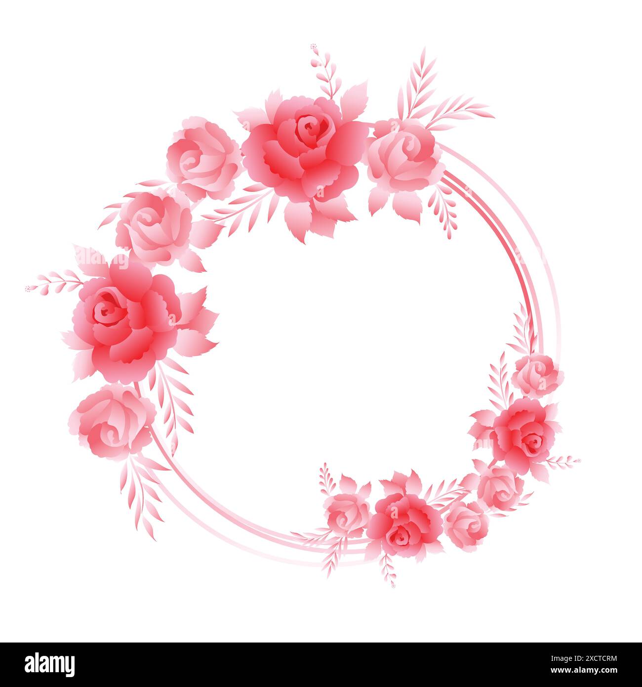 Beautiful pink roses composition wedding flowers background Stock ...