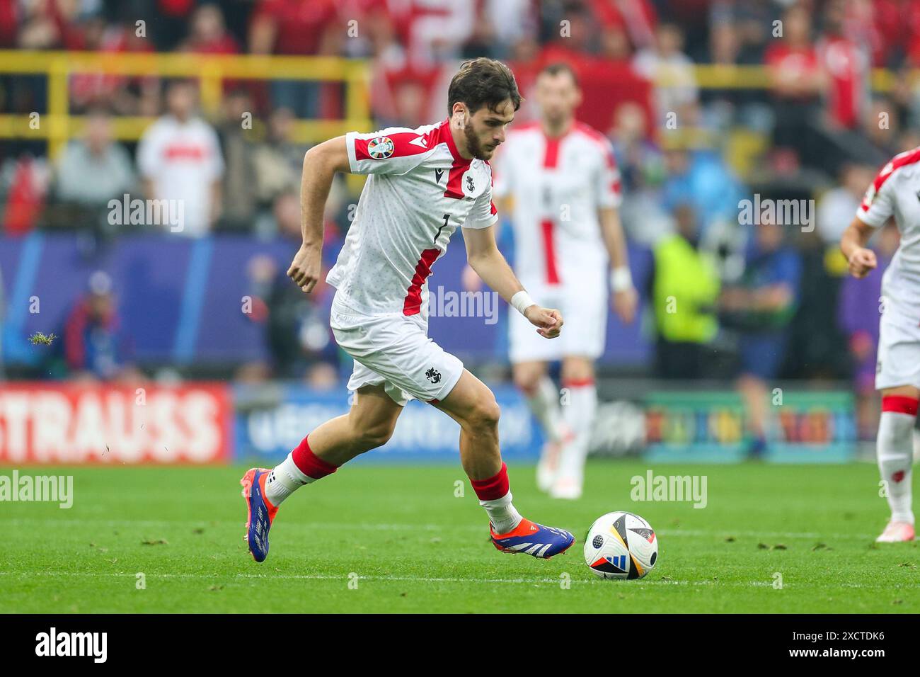 Dortmund, Germany. 18th June, 2024. Georgia Kvaratskhelia, Khvicha Left ...